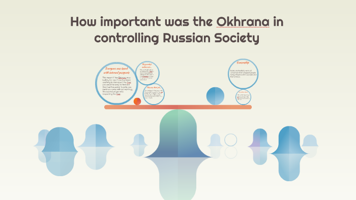 How important was the Okhrana in controlling Russian Society by Chloe ...