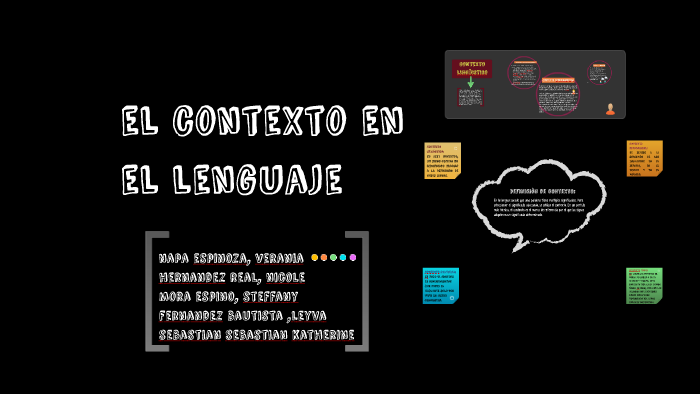 contexto en el lenguaje by Nicole Hernandez Real on Prezi