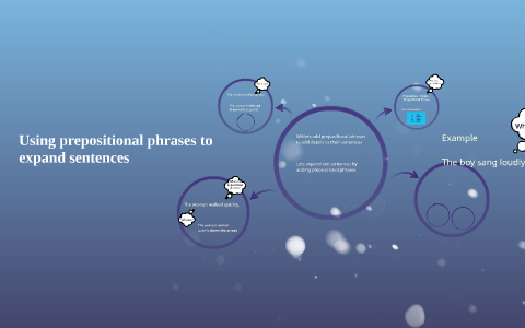 Using prepositional phrases to expand sentences by brian mcclure on Prezi