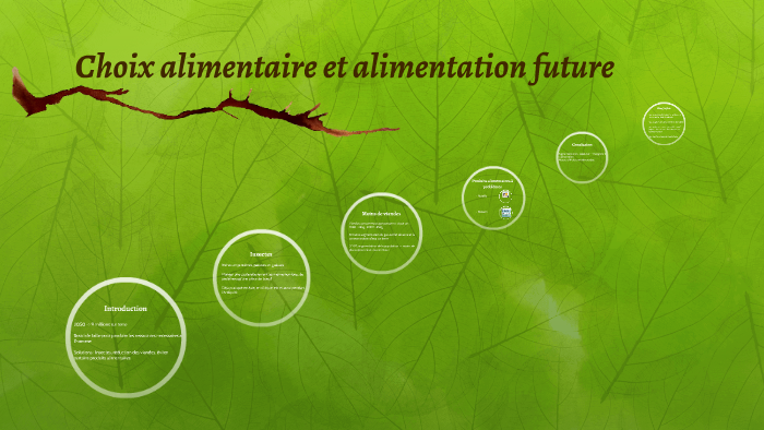 Choix alimentaire et alimentation future by Maëlle Denié on Prezi
