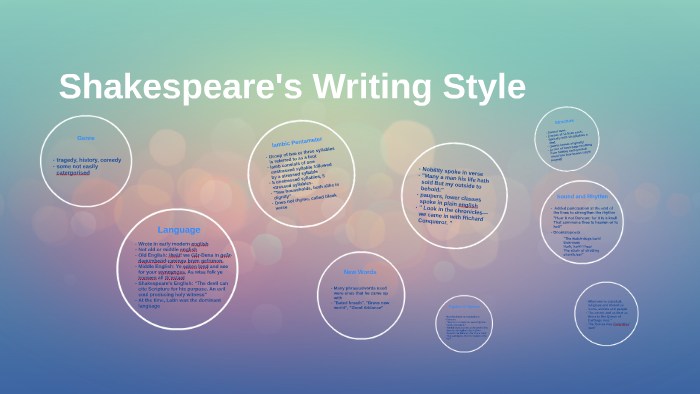 Shakespeare's Writing Style by on Prezi
