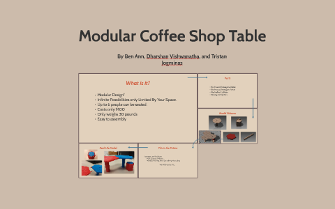 Modular Coffee Shop Table by T J on Prezi