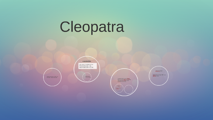 Cleopatra was born in 69BC. Also she spoke 7 different langu by Lauren ...