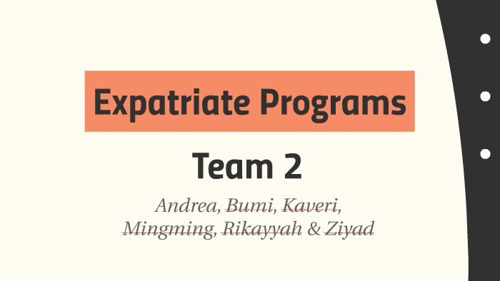 Managing Expatriate Programs by ziyad altwaim on Prezi