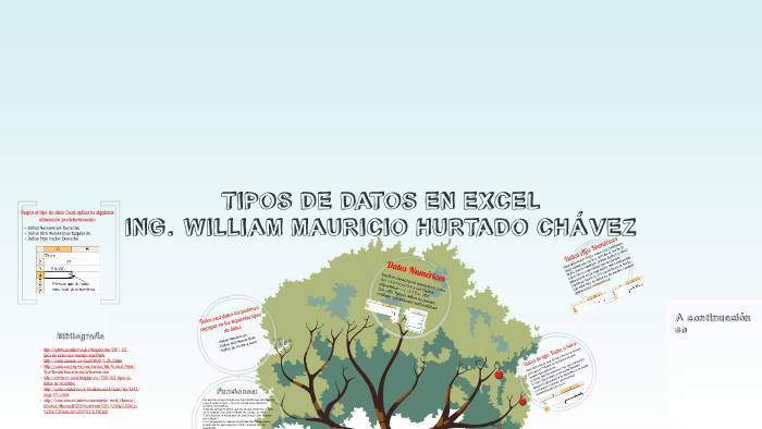 TIPOS DE DATOS - EXCEL 2013 by mauricio hurtado on Prezi