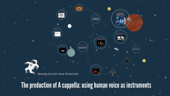The production of acapella: using human voice as instruments by james ...