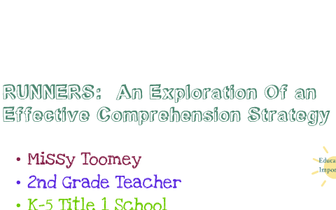 Runners Reading Strategy Chart