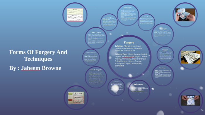 Forms Of Forgery And Techniques by Jaheem Browne on Prezi