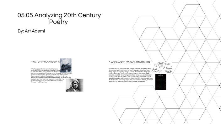 ANALYZING 20TH CENTURY POETRY by art Ademi on Prezi