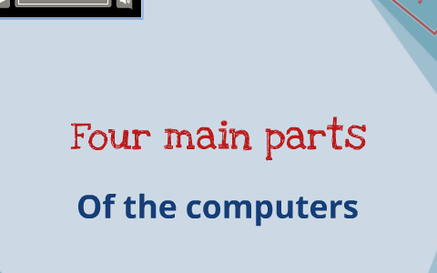 four main parts of the computer by tito martinez