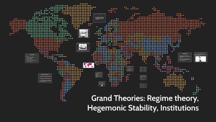 Grand Theories: Regime theory, Hegemonic Stability; Institut by Ariel ...