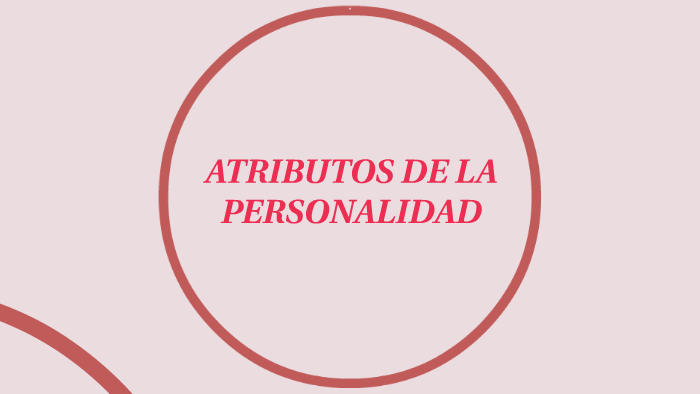 ATRIBUTOS DE LA PERSONALIDAD by ANA AGUILAR