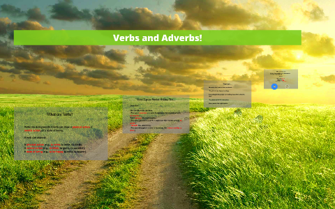Verbs and Adverbs! by Hayley Milner