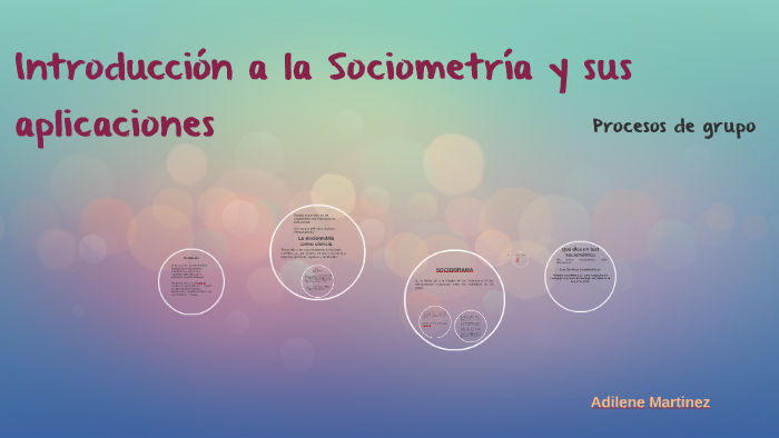 Introducción a la Sociometría y sus aplicaciones by IRMA ADILENE ...