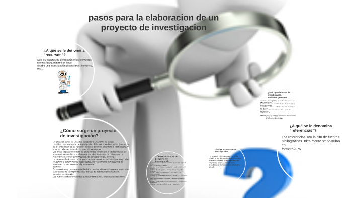 pasos para la elaboracion de un proyecto de investigacion by Neyder ...