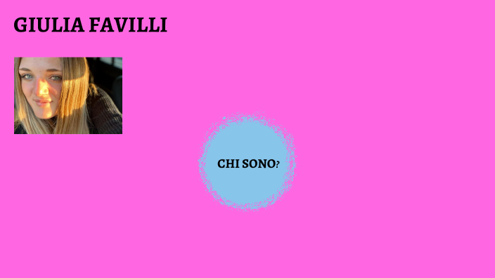 Presentazione su me stessa by Giulia Favilli on Prezi