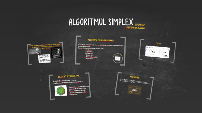 ALGORITMUL SIMPLEX by Emi Muntean on Prezi