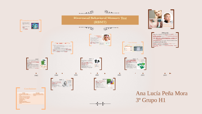 Rivermead Behavioral Memory Test by Ana Lucia Peña on Prezi