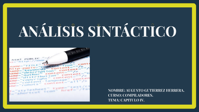 ANÁLISIS SINTÁCTICO by on Prezi