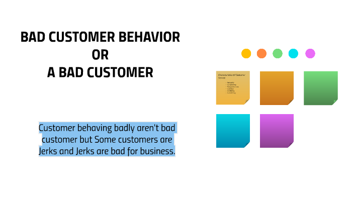 BAD CUSTOMER BEHAVIOUR by Vinod Yadav on Prezi