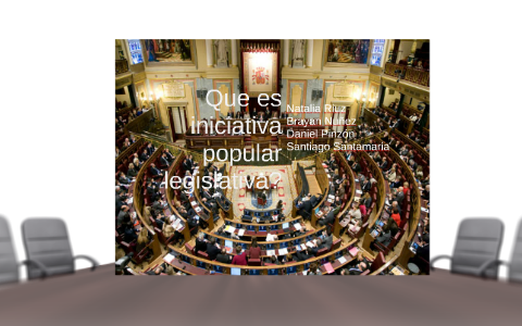 Que es iniciativa popular legislativa by Santiago Santamaria on Prezi