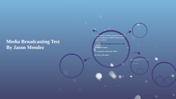 Media Broadcasting Test by jason mendez on Prezi
