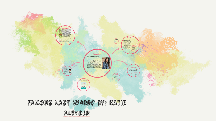 Famous Last words by: KAte alender by Tiffany Truong on Prezi