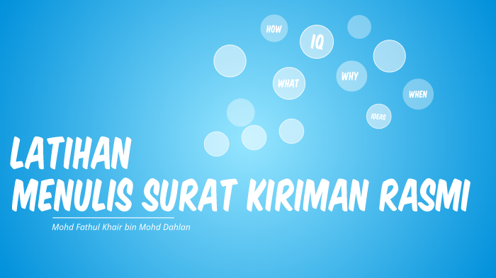 LATIHAN SURAT KIRIMAN RASMI by Fakhai Md on Prezi