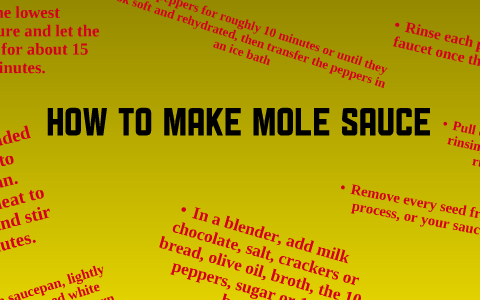 Mole Sauce by Kenzie Williams on Prezi