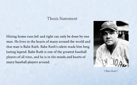 babe ruth for english by Andrew Breclaw on Prezi