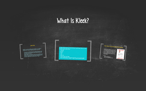 What Is Kleek? by on Prezi