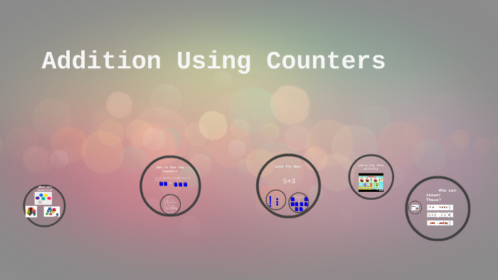 Addition Using Counters by Victoria Simmons