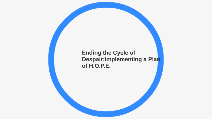 Ending the Cycle of Despair:Implementing a Plan of H.O.P.E. by Gregory ...