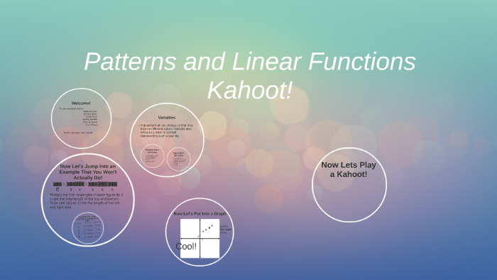 Patterns and Linear Functions by Clare Tracy on Prezi