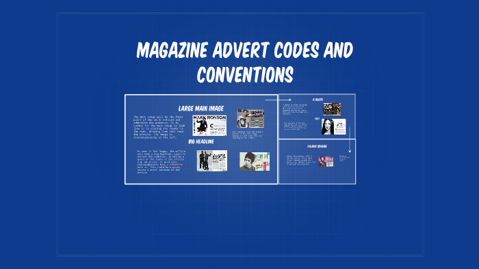 Magazine advert Codes and conventions by Ben Robinson on Prezi