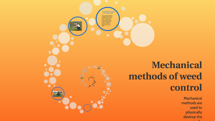 Mechanical methods of weed control by hannah agan on Prezi