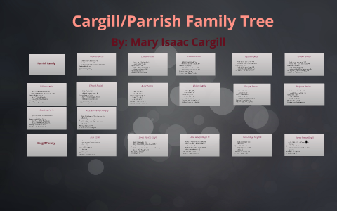Cargill/Parrish Family Tree by Mary Isaac Cargill on Prezi
