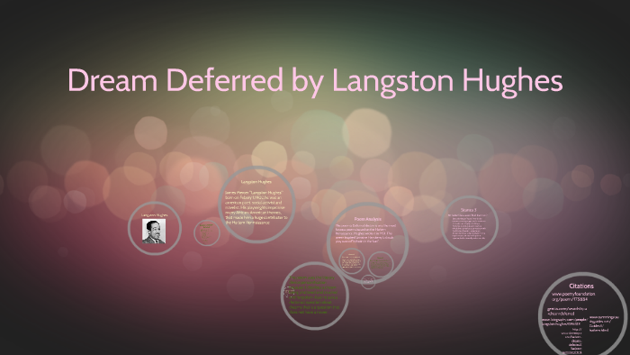 Dream Deferred by Langston Hughes by Katelyn Jones on Prezi