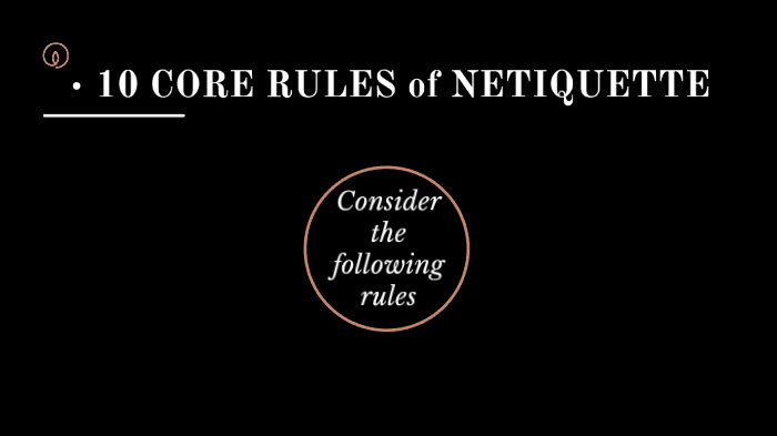 10 Core Rules Of Netiquette By Thea Marie Amarillo On Prezi