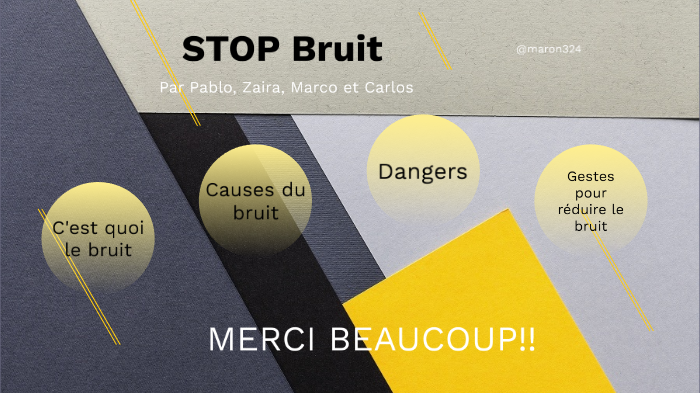 STOP Bruit by Maron Bsteamtp on Prezi