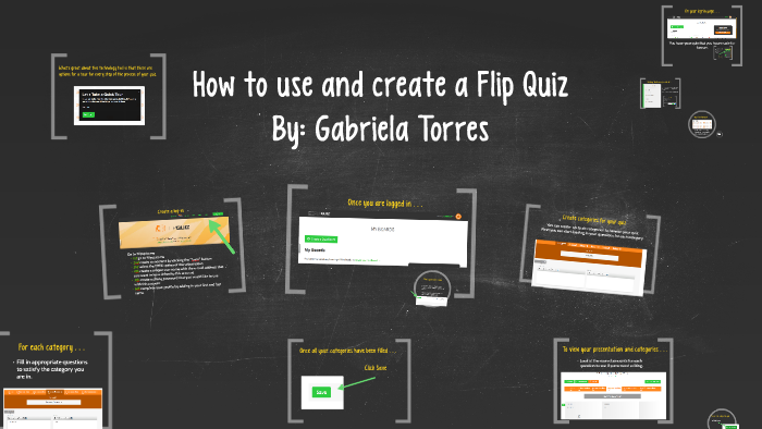 How to use and create a Flip Quiz by Gabriela Torres on Prezi