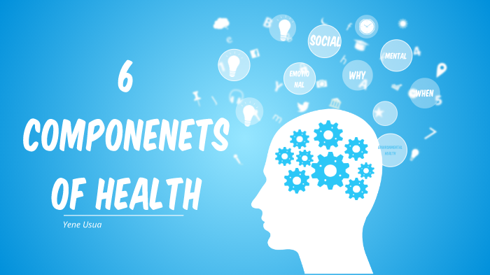 6 Components of Health by Yene Usua on Prezi