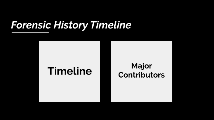 Forensic Science History Timeline (OSKAR CALLEJAS) by Oskar Callejas on ...