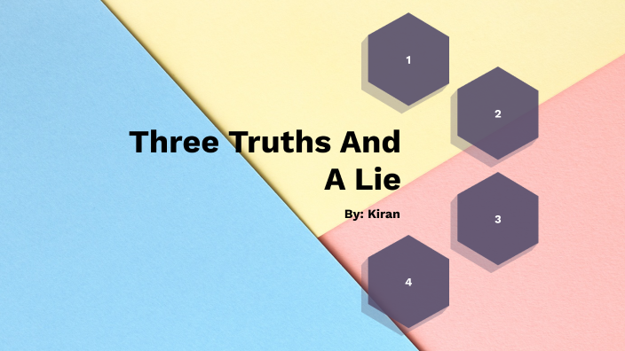 Three Truths and One Lie by Kiran Malik on Prezi