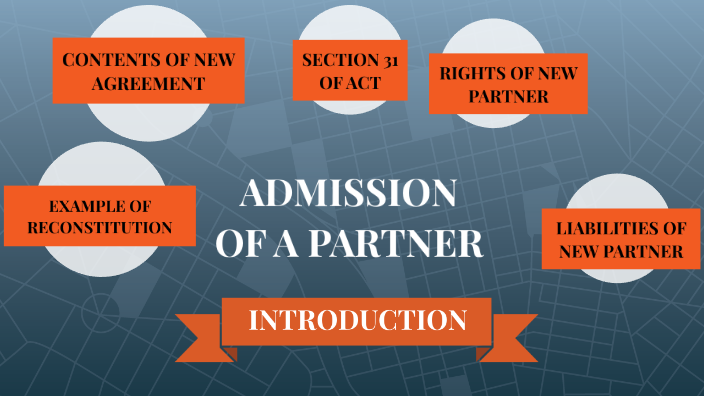 ADMISSION OF A PARTNER - INTRODUCTION by DHANYA V L on Prezi