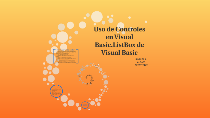 Uso de Controles en Visual Basic.ListBox de Visual Basic by Alba ...