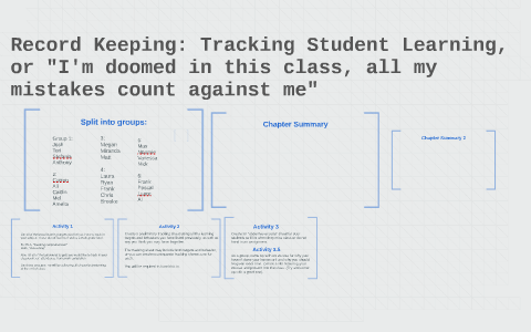 Record Keeping: Tracking Student Learning by Katie Bannerman