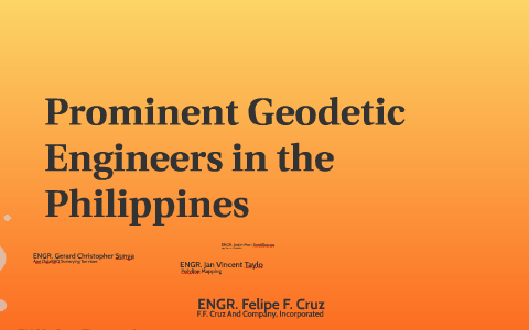 Prominent Geodetic Engineers in the Philippines by Christopher Sunga on ...