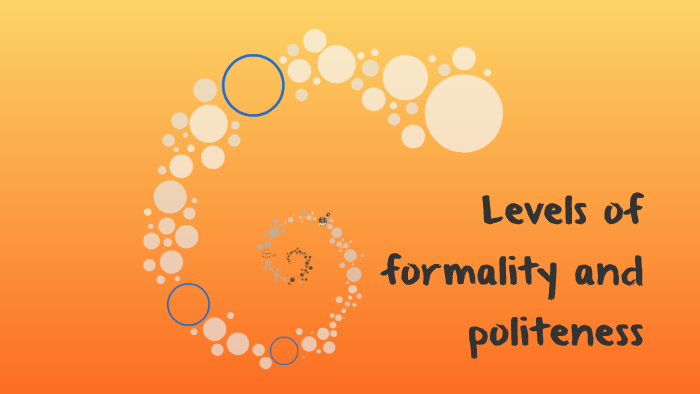 Levels of formality and politeness by Yousra Tawfik on Prezi