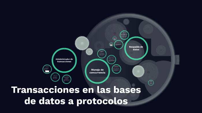 Transacciones en las bases de datos a protocolos by Fernando Zavala ...